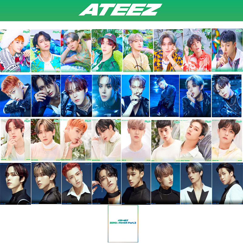 ATEEZ 8 Sheets ZERO Polaroid LOMO Card