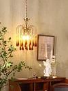 Retro Water Drop French Light Luxury Living Room Bedroom American Glass ...