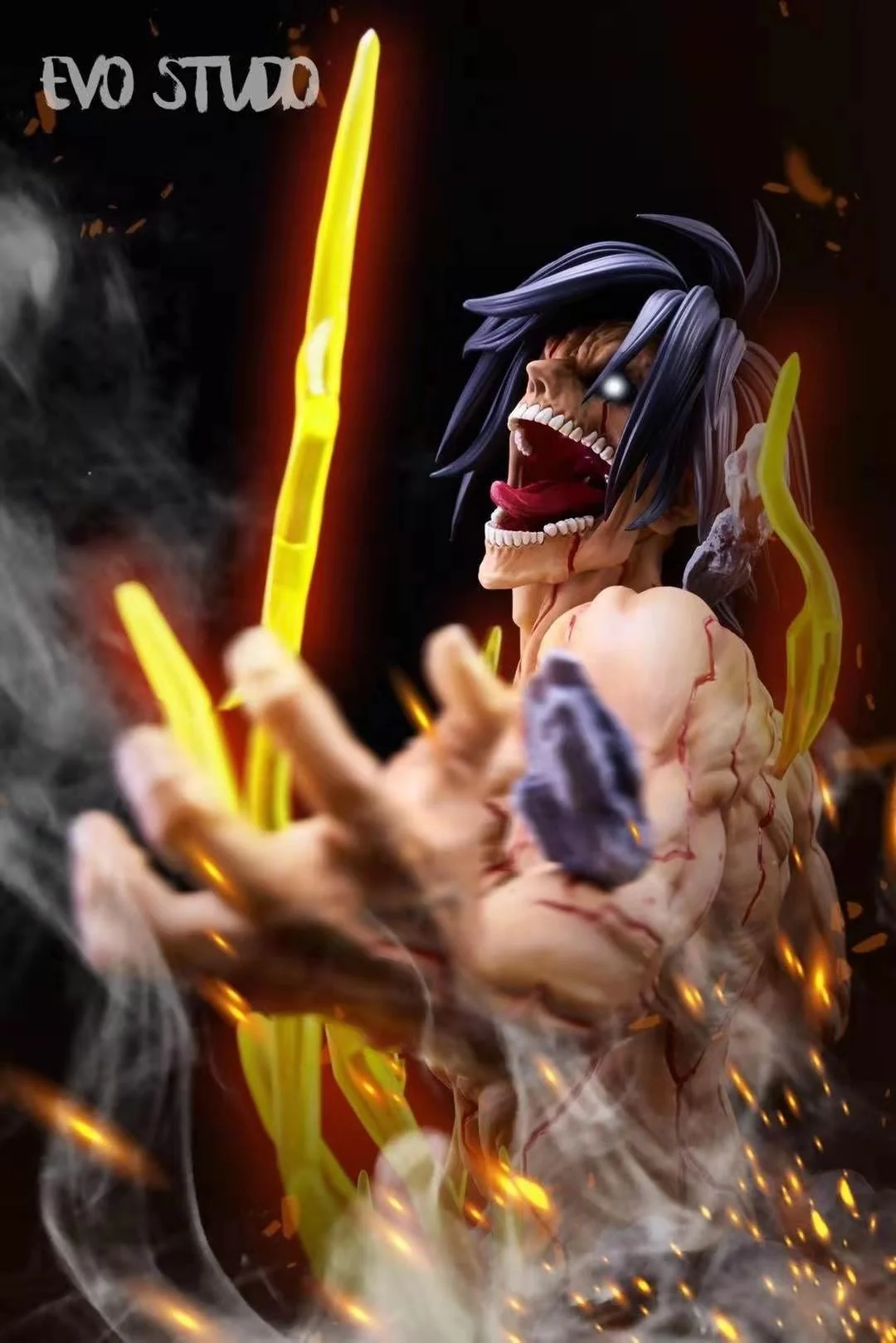 Giant Eren Yeager Half-Portrait - Attack on Titan Resin Statue - EVO ...