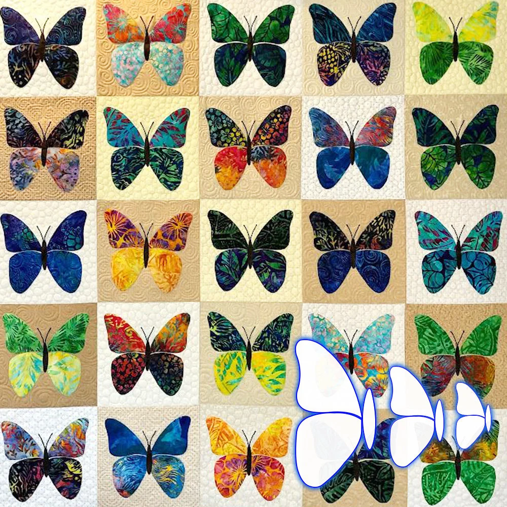 Pretty Butterfly Templates Set