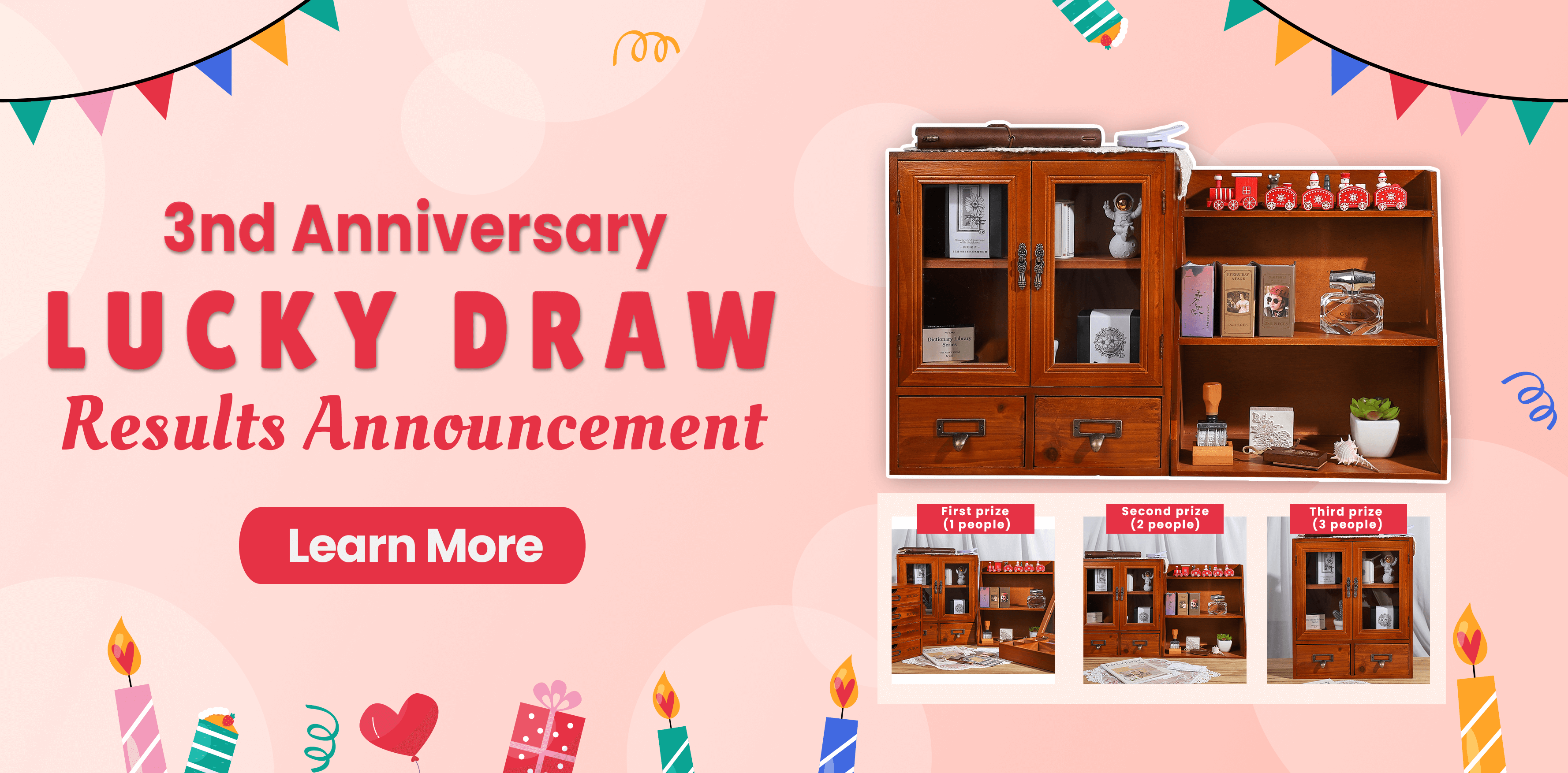 Congratulations to the Winners of Journalsay 3rd Anniversary Lucky Draw!🎉🥳