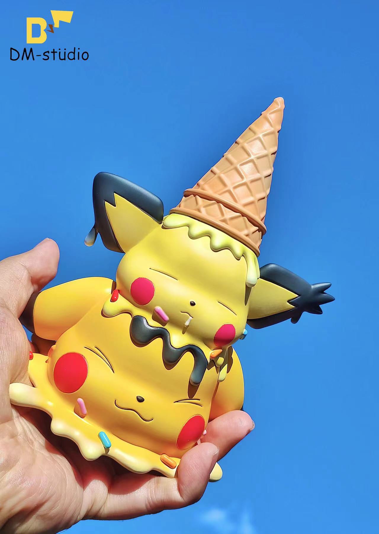 Big & Small Scale Ice Cream Pichu & Pikachu - Pokemon Resin Statue - DM ...