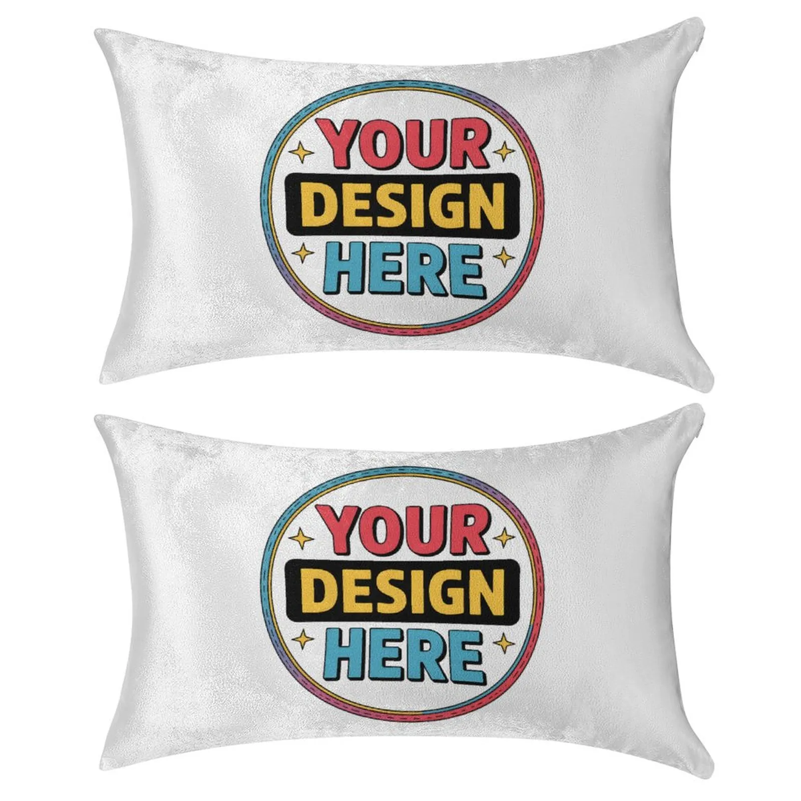 Personality Design Velvet Long Pillow Cover (2-Pack) - Made in USA