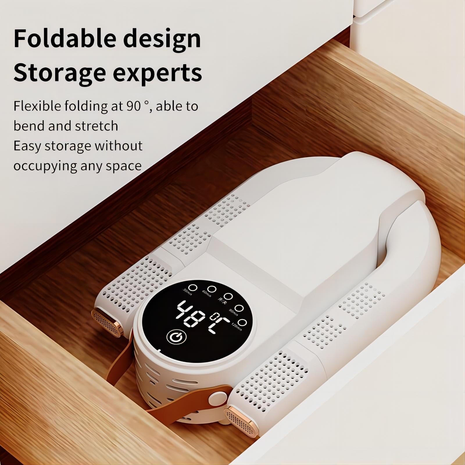 The shoe drying machine is foldable and retractable. The intelligent ...