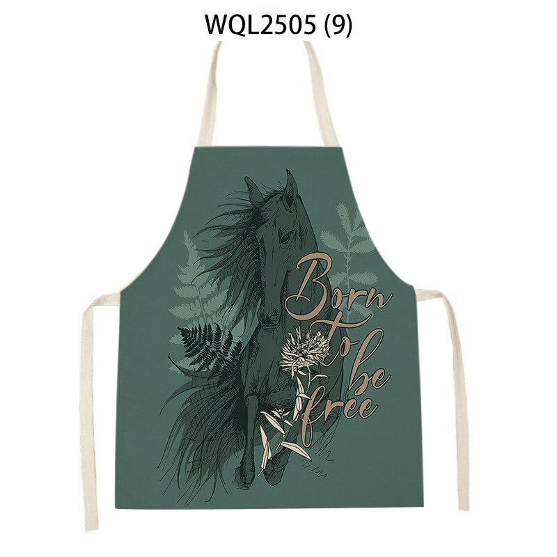 Linen Kitchen Apron - Classical mythological animal