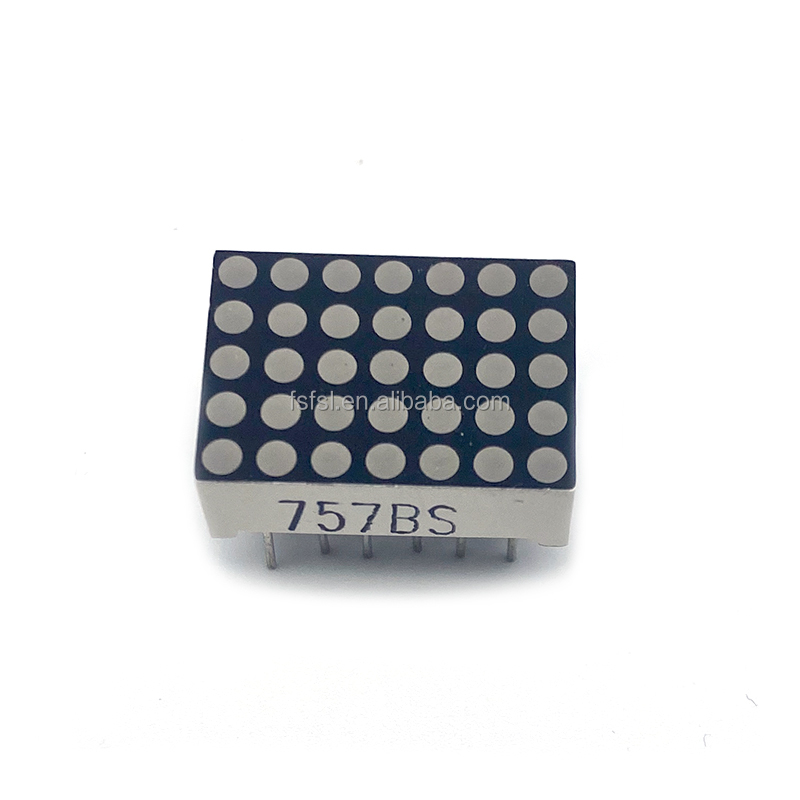 5*7 Dot Matrix LED Displays 2mm Round 17.8*12.7*6.3mm