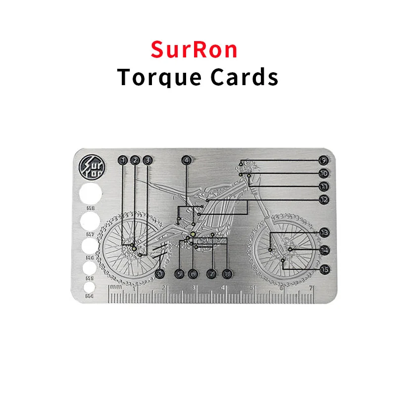 For SURRON Light Bee XS Torque Card Card Size Is Easy To Store and ...