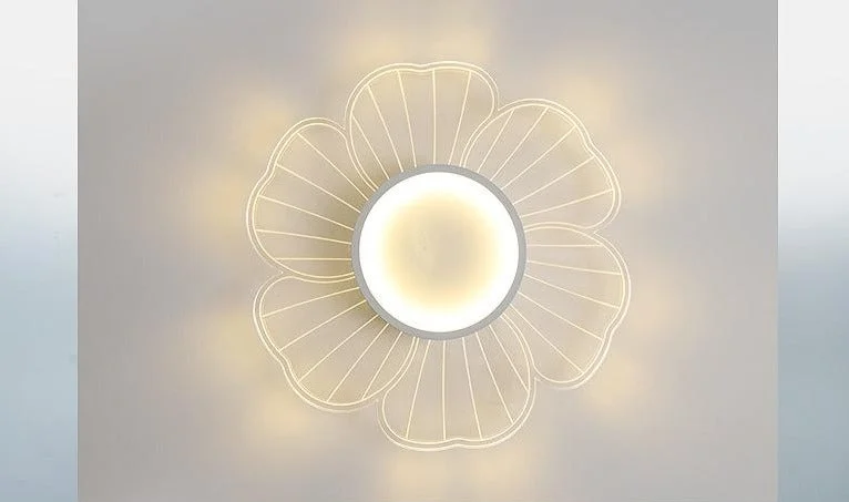 A New Modern Simple Flower Acrylic LED Bedroom Suction Lamp Creative ...