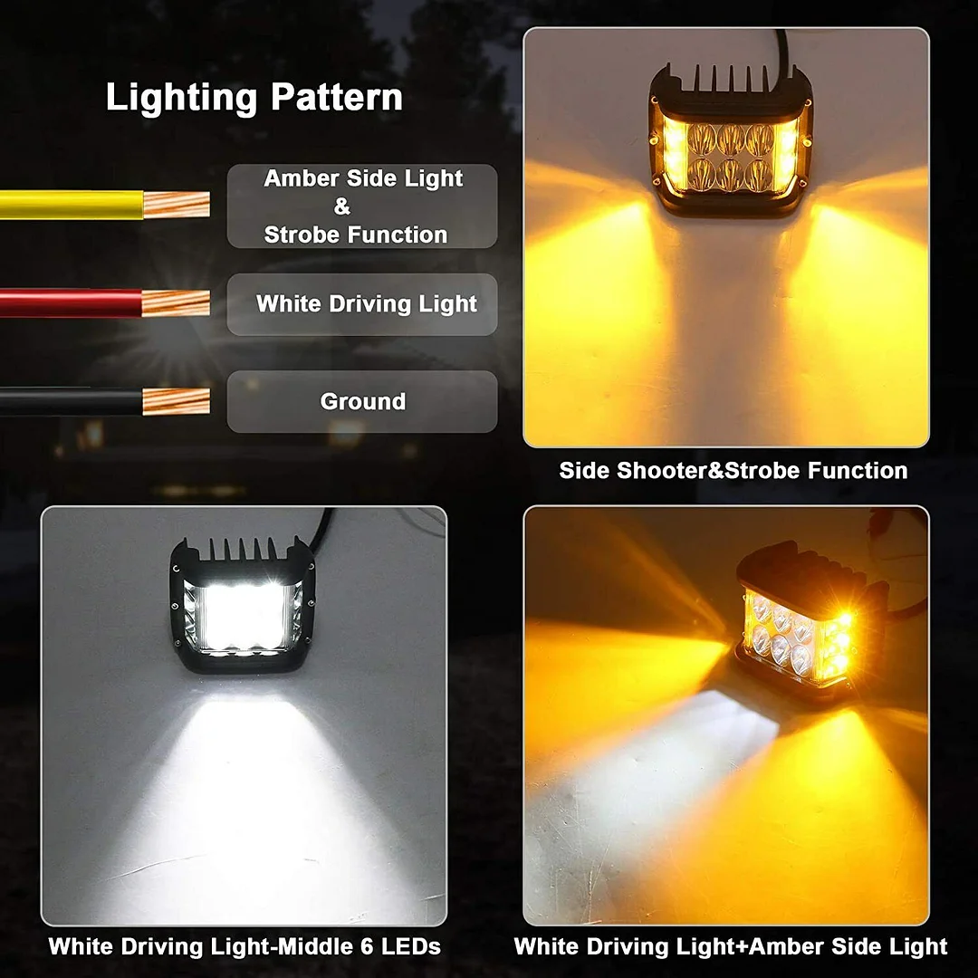 🔥Buy 1 Get 1 Free🔥Side Shooter, LED Pods Light, Off Road Dual Side ...