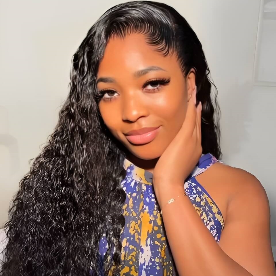 M-Shaped Hairline Deep Wave HD Lace 13x4 Frontal Wig Lagos Hairline Wigs