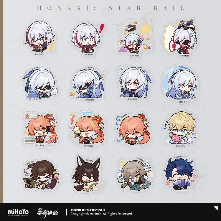Honkai Star Rail Stickers[Original Honkai Official Merchandise]