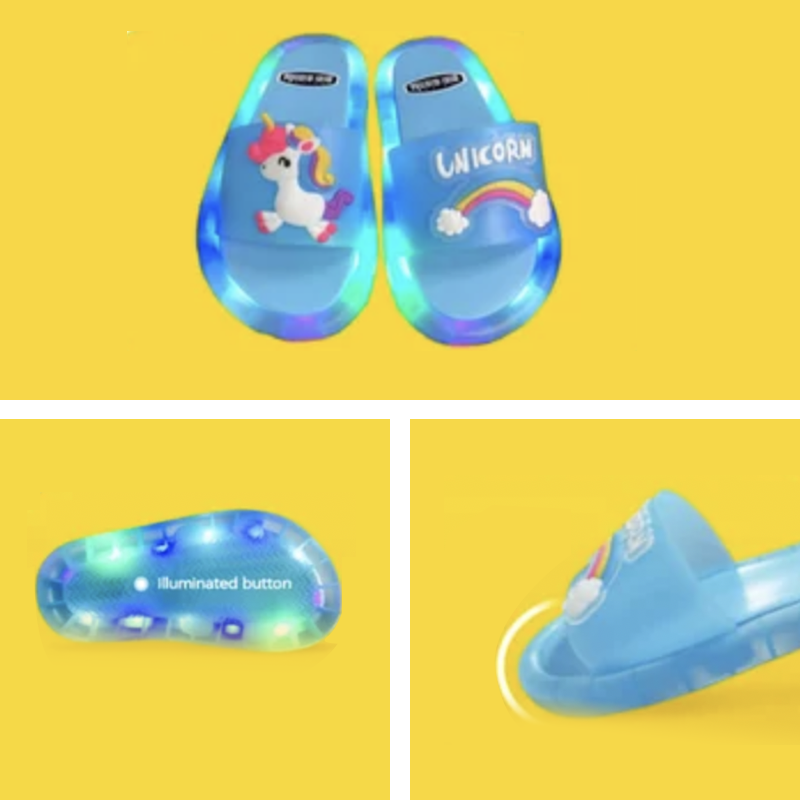 LED Happy Slippers For Children