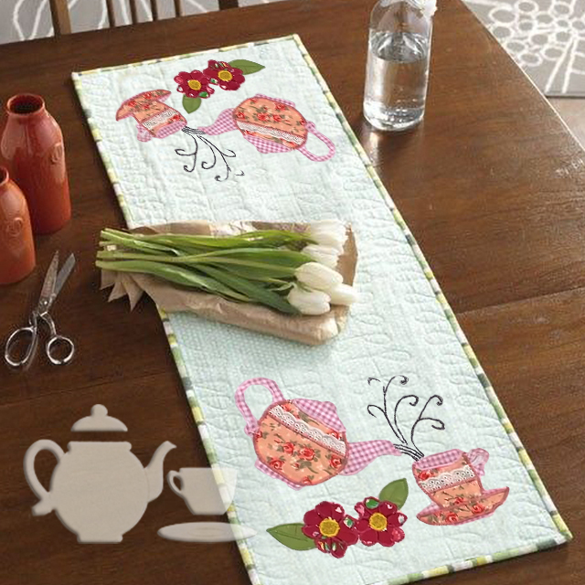 Cute Teacup Applique Pattern