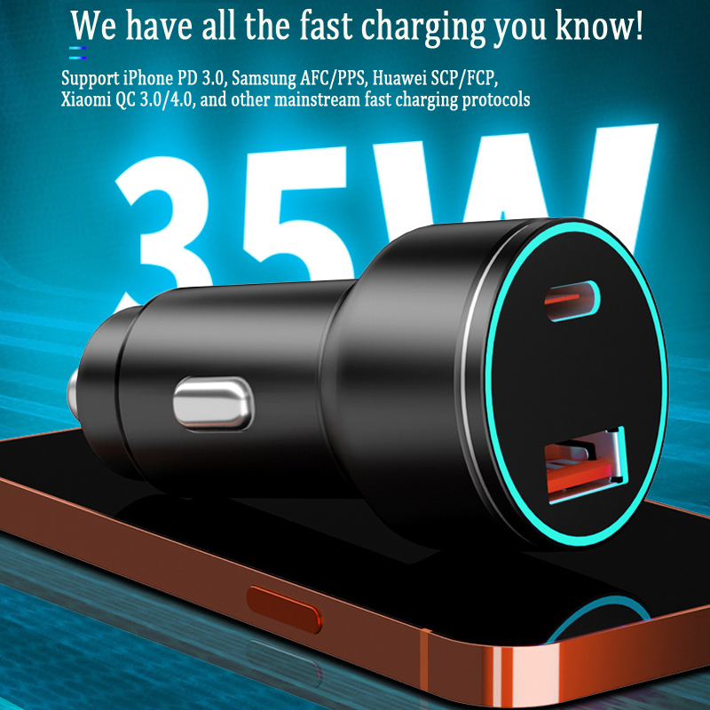 Car Telescopic Three-in-one Data Cable