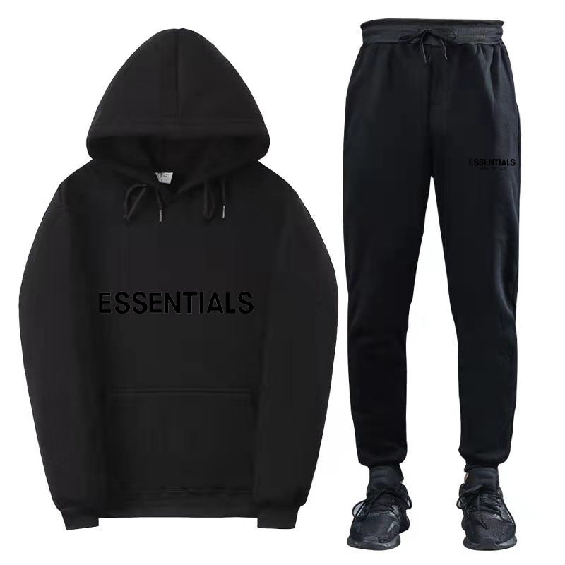 FEAR OF GOD ESSENTIALS Unisex Hoodie Casual 2 Piece Set