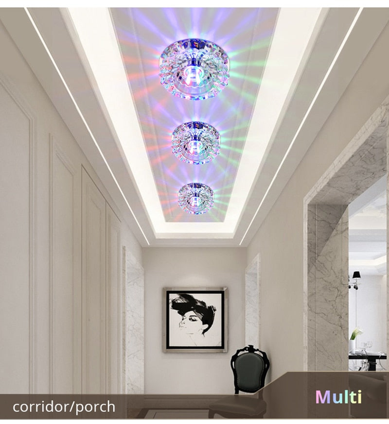 Flush Mount Small LED Ceiling Light for Art Gallery Decoration Front ...