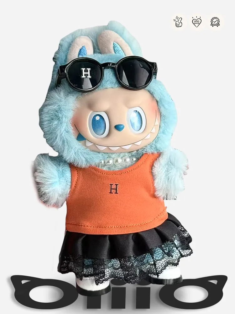 LABUBU Clothes Hermes Stylish Orange Outfit