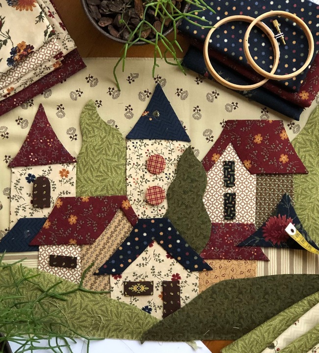 DIY Patchwork House Template - With Instructions