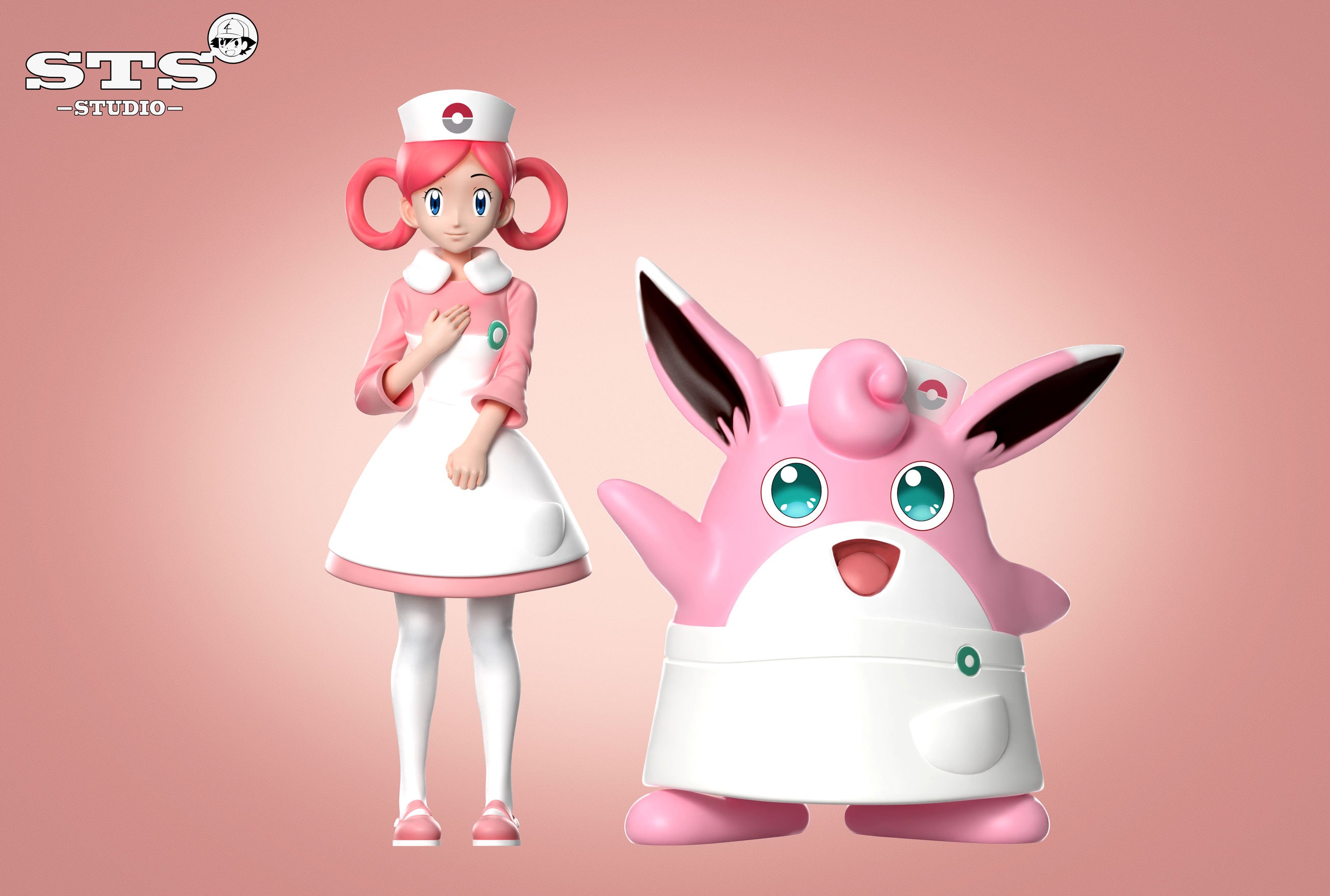 1/20 & 1/8 Scale World Zukan Nurse Joys & Wigglytuff - Pokemon Resin ...
