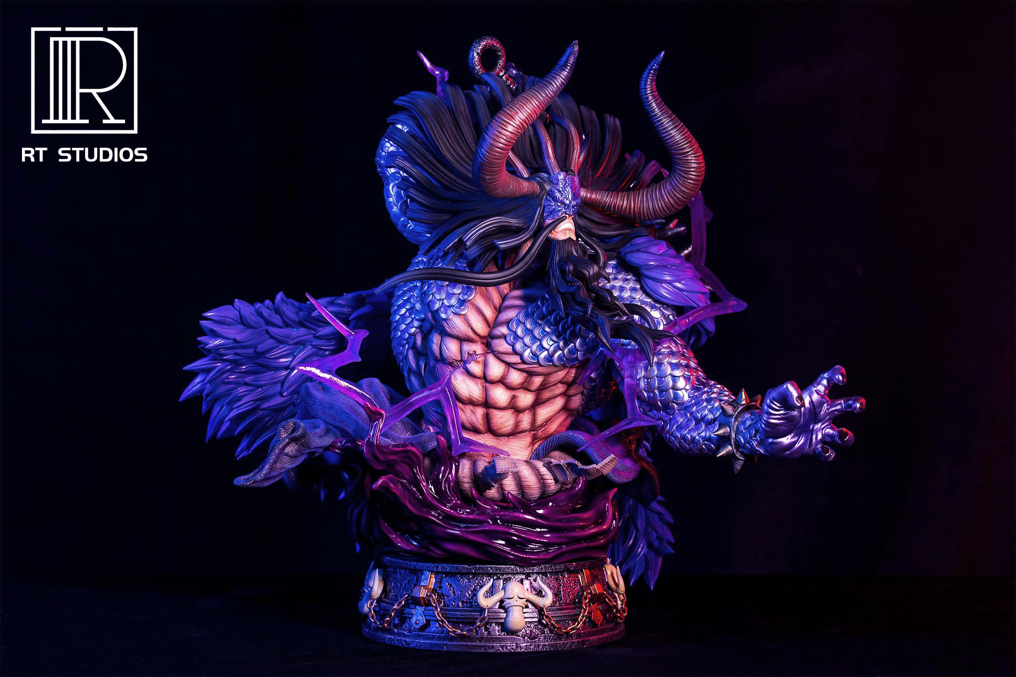 Human Dragon Form Kaido Bust Statue - ONE PIECE Resin Statue - RT Studio