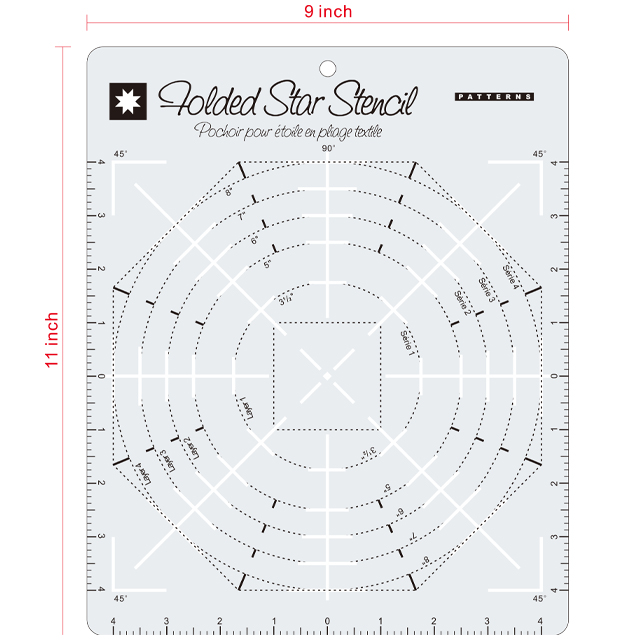 Folded Star Guide Stencil