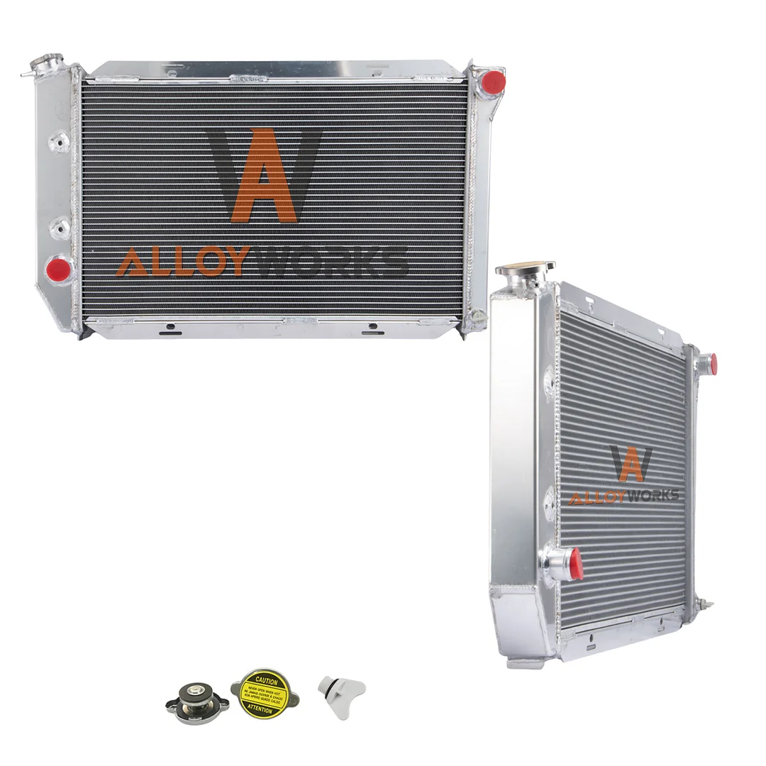 Alloyworks 4 Row Aluminum Radiator For 1969-1973 Ford Mustang Mercury ...
