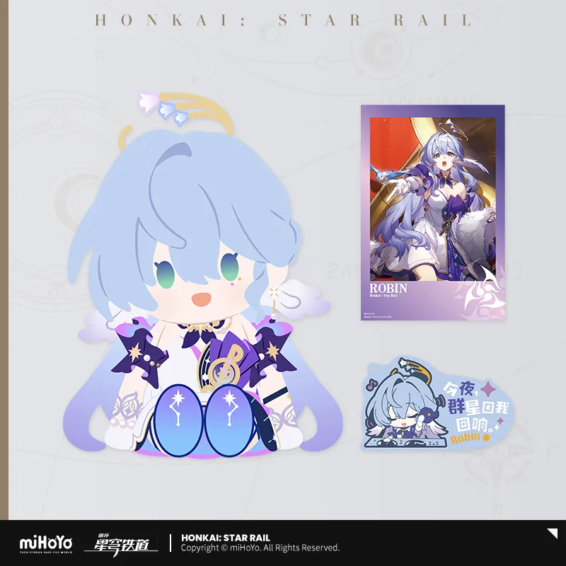 Honkai Star Rail POTEPOTTE Sitting Plush Doll Pepper Mound Model Robin ...