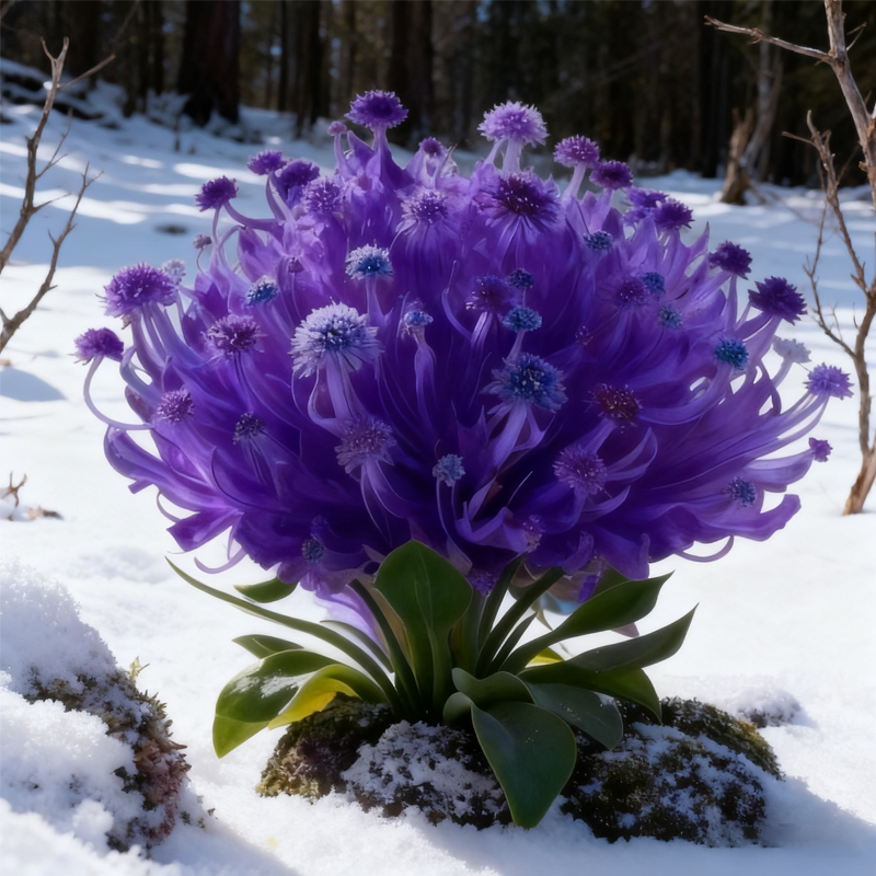 ️ Winter Secret Flower Cluster — Where Magic Blooms in the Cold