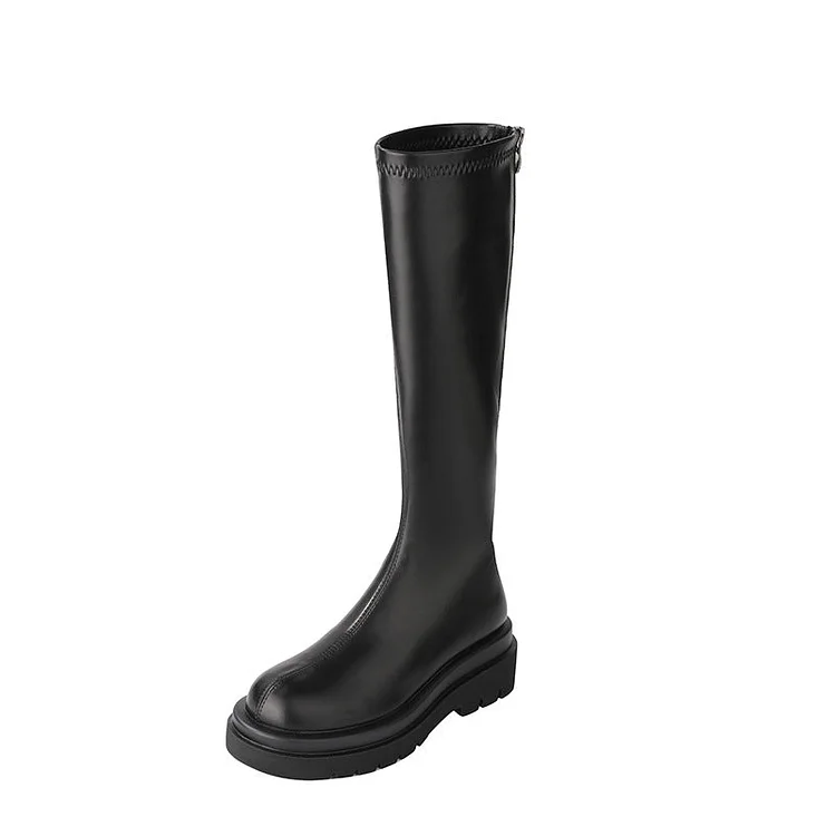 Women's Slimming Below The Knee Raise Bottom Tall Boots
