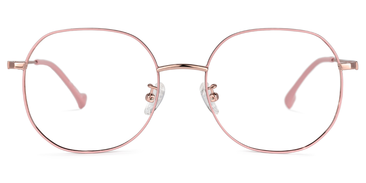 Qusay Rosa Rund Brille