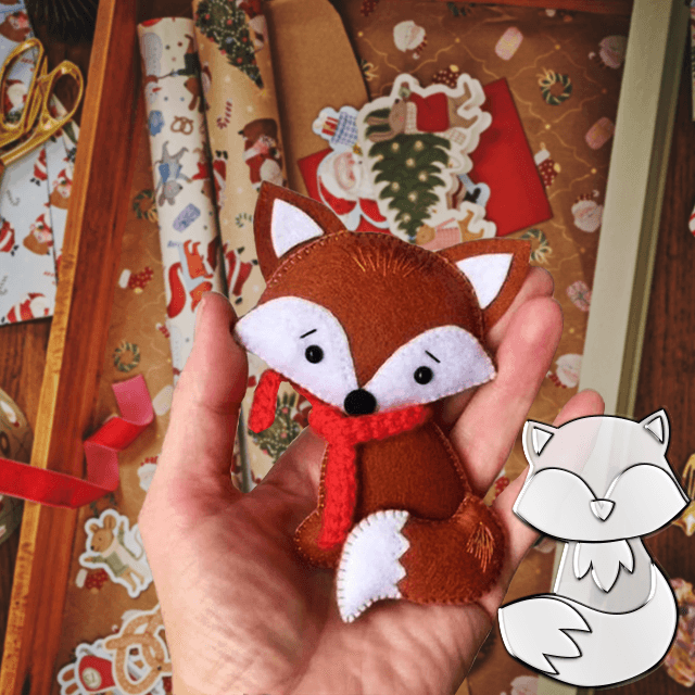 Felt Fox Template Set(8 PCS)-With Instructions
