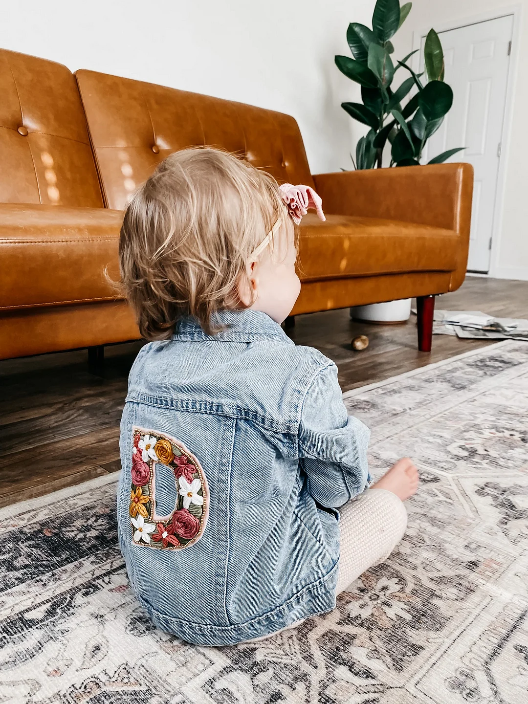 Floral Water-Soluble Letter Sewing Pattern