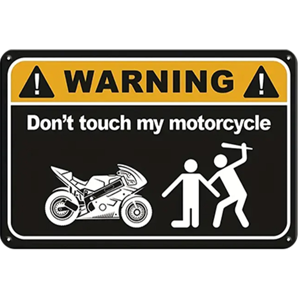 Warning-Metal Tin Signs(12*8Inch)