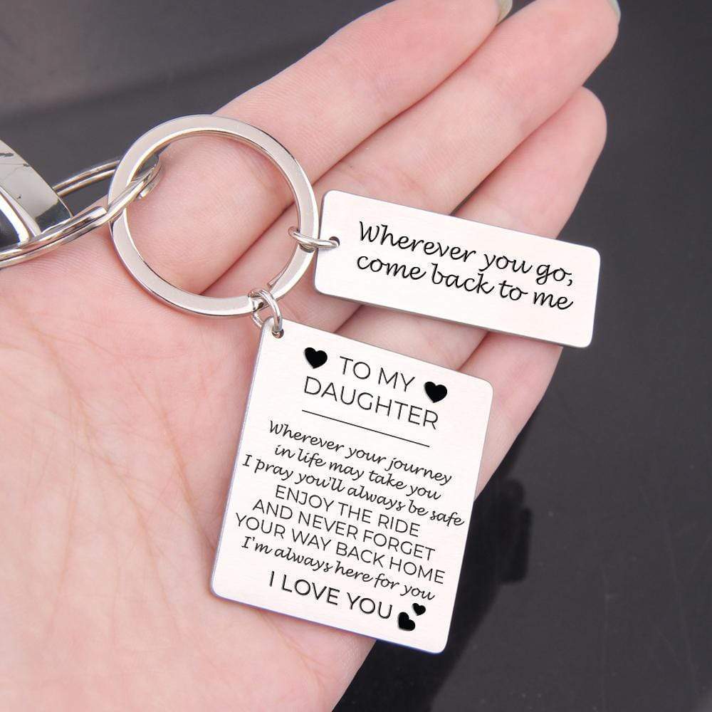 To Daughter Keychain.