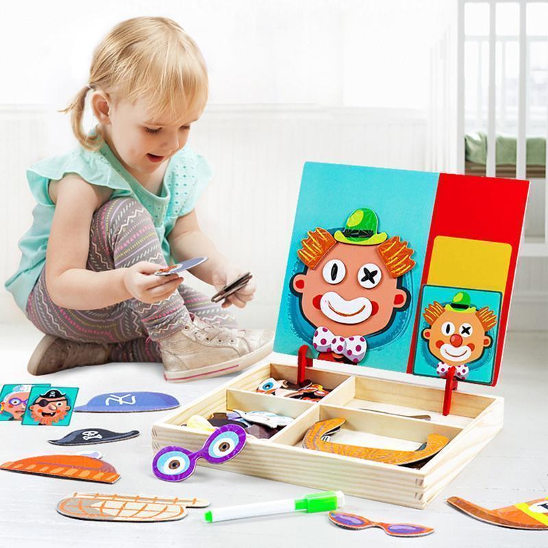 Magnetic puzzle box education toys