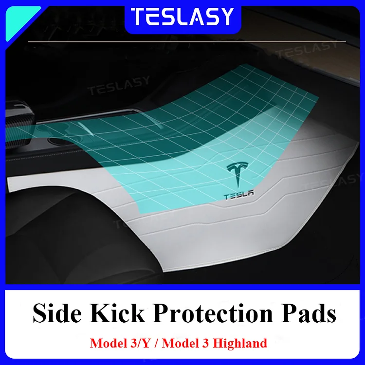 TESLASY Model 3/Y/Model 3 Highland Center Console Nappa Leather Side ...