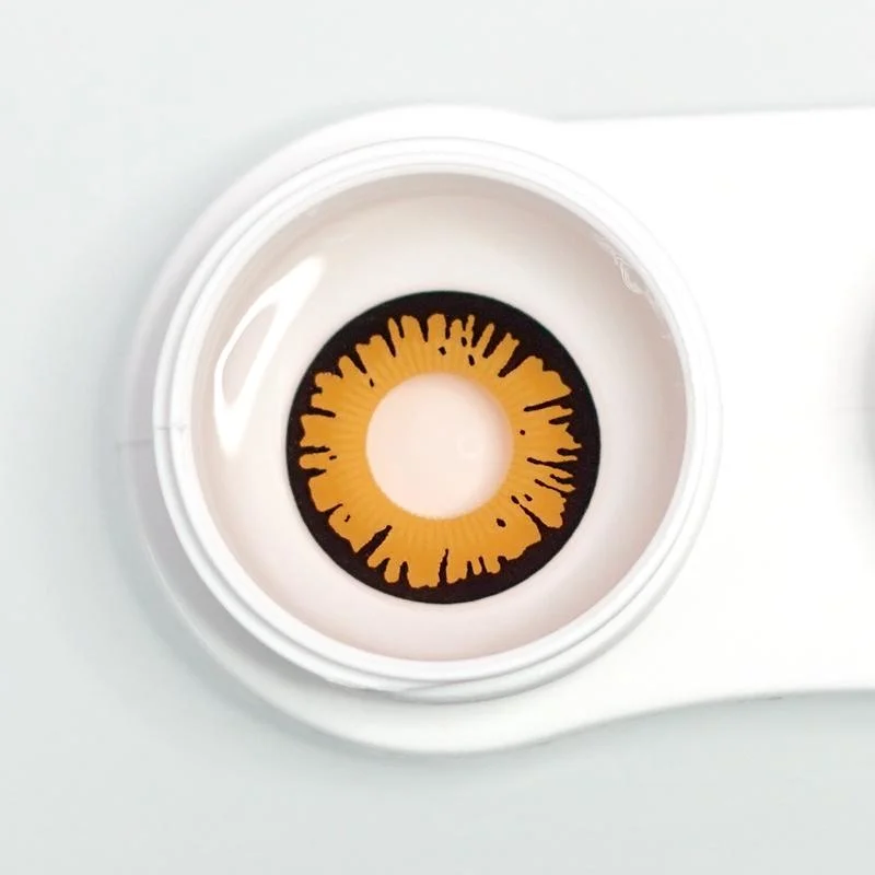 Sun Moon Yellow Yearly Cosplay Contacts