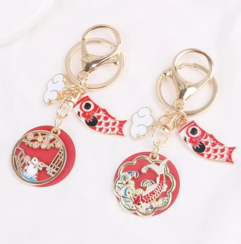 Chinese Style Couple Animals Keychain