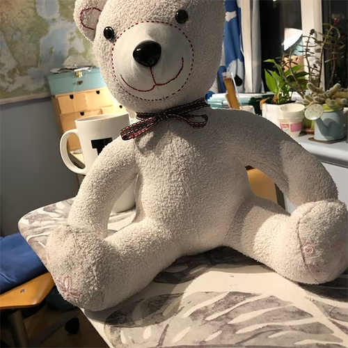 Smiling Teddy Bear Sewing Templates Set & With Instructions