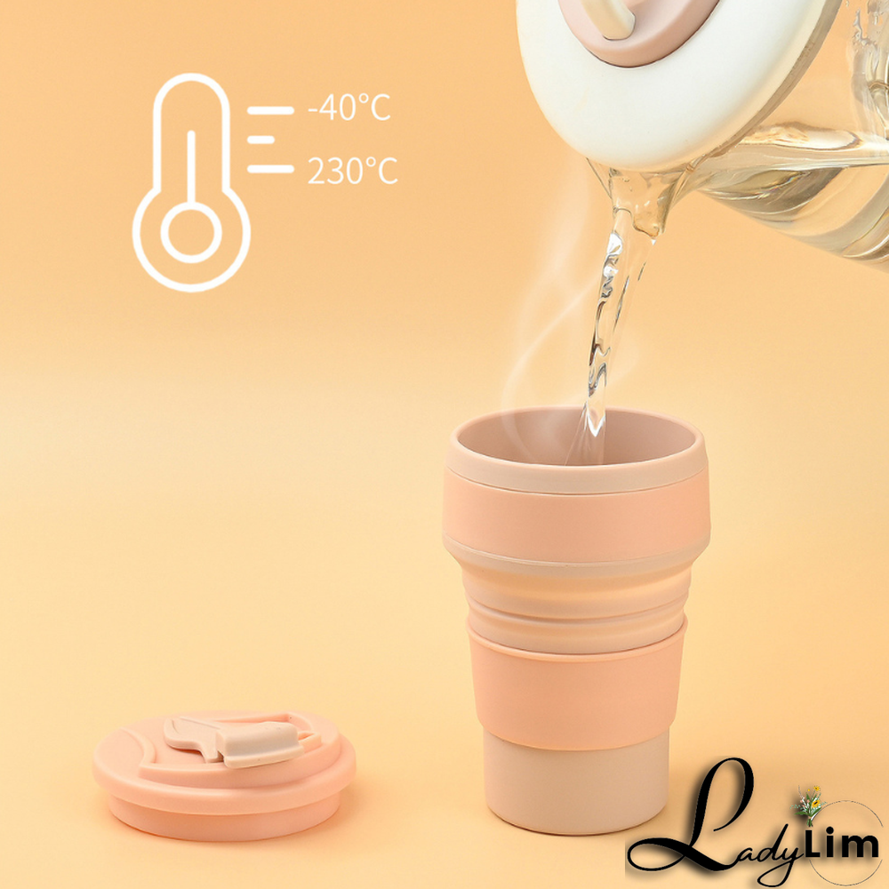 Portable Silicone Folding Travel Outdoor Drinking Cup - Ladylim