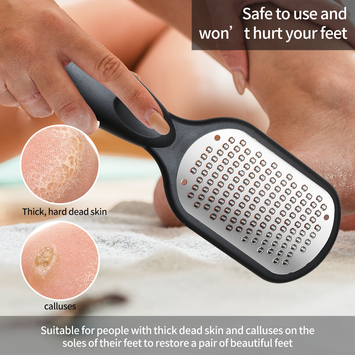 DoubleSided Foot File, Pedicure, Heel Scrub, Heel Scrub, FootScrub ...