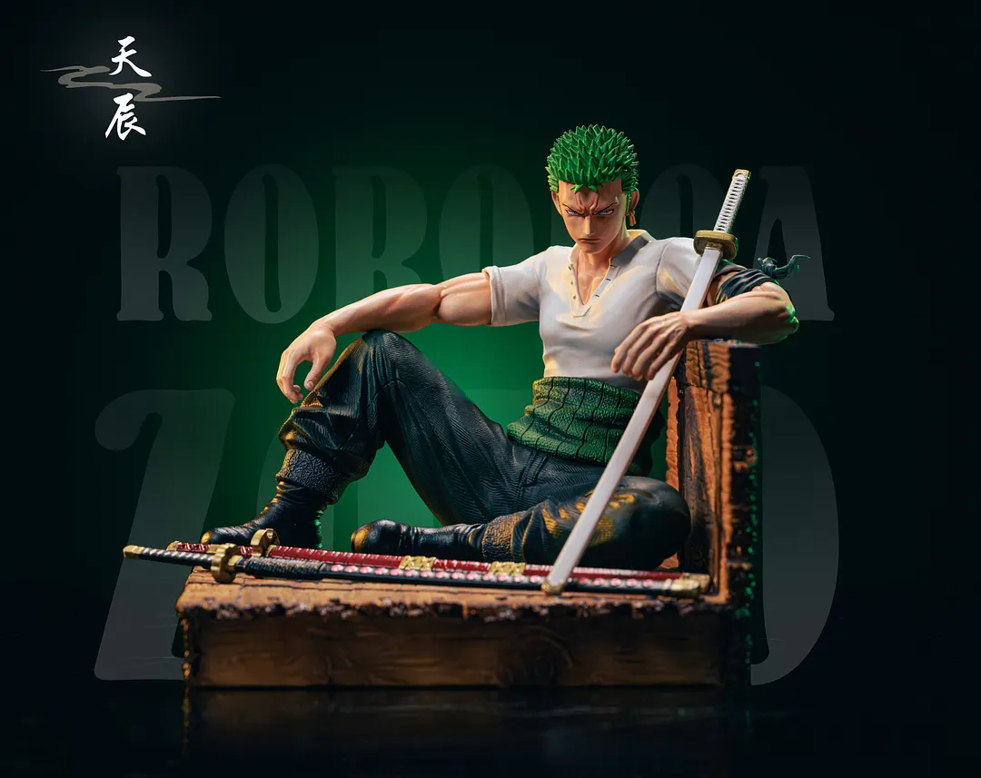 Sitting Roronoa Zoro - ONE PIECE Resin Statue - TianChen Studio