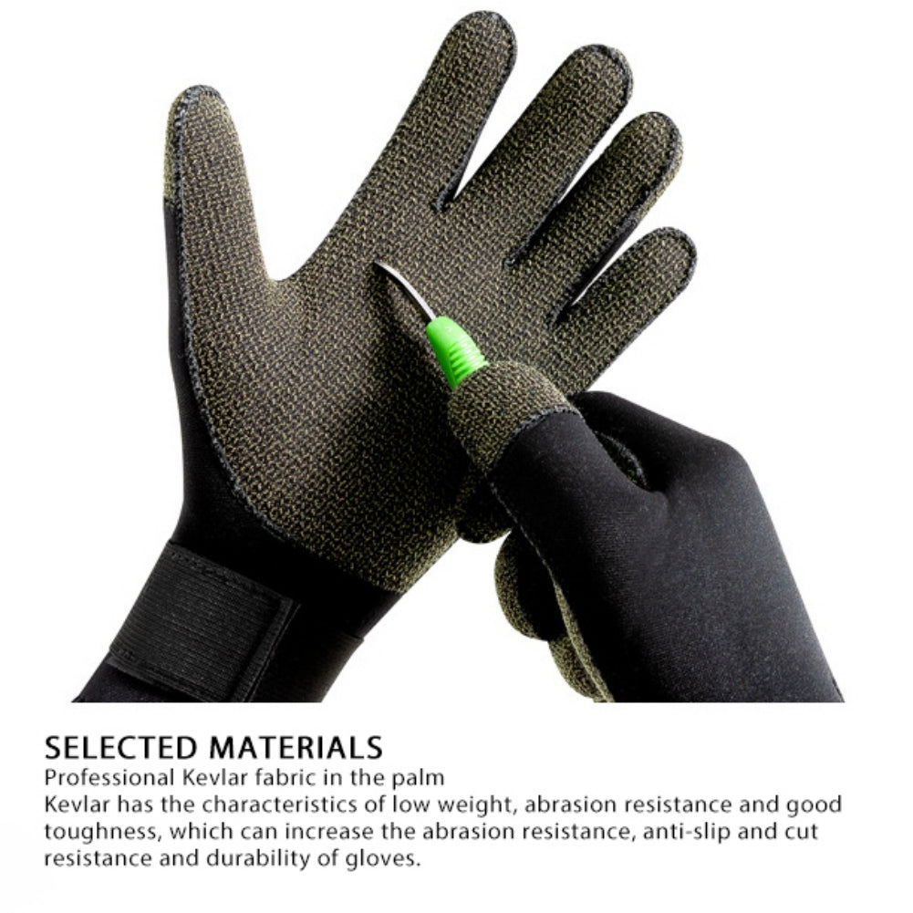 Unisex Diving Gloves Friction Anti-Cutting Warm Diver Gloves