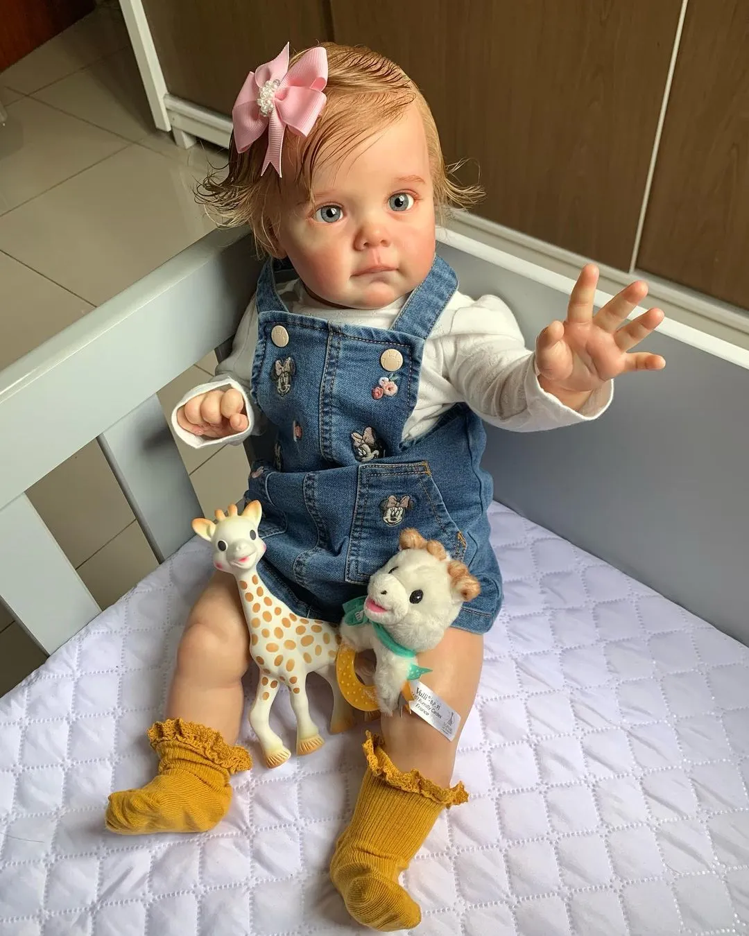 [Dolls with "Heartbeat" and Sound]15'' Bianca Realistic Reborn Baby Girl
