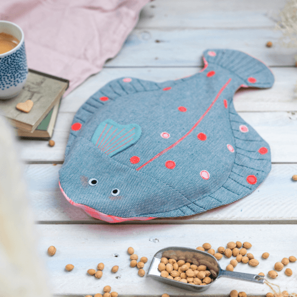 Flounder Plush Toy Pattern Template – With Instructions