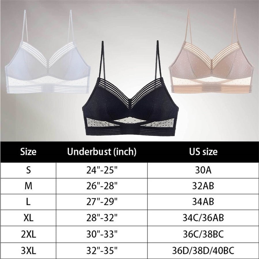 Starry Bra – Low Back Wireless Lifting Lace Bra