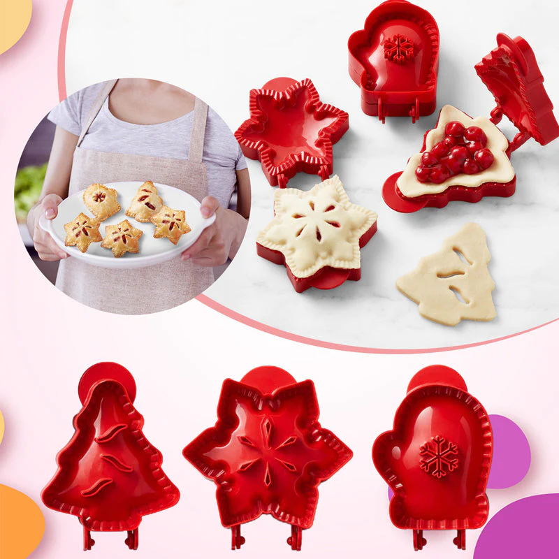 3PCS Christmas Hand Pie Maker