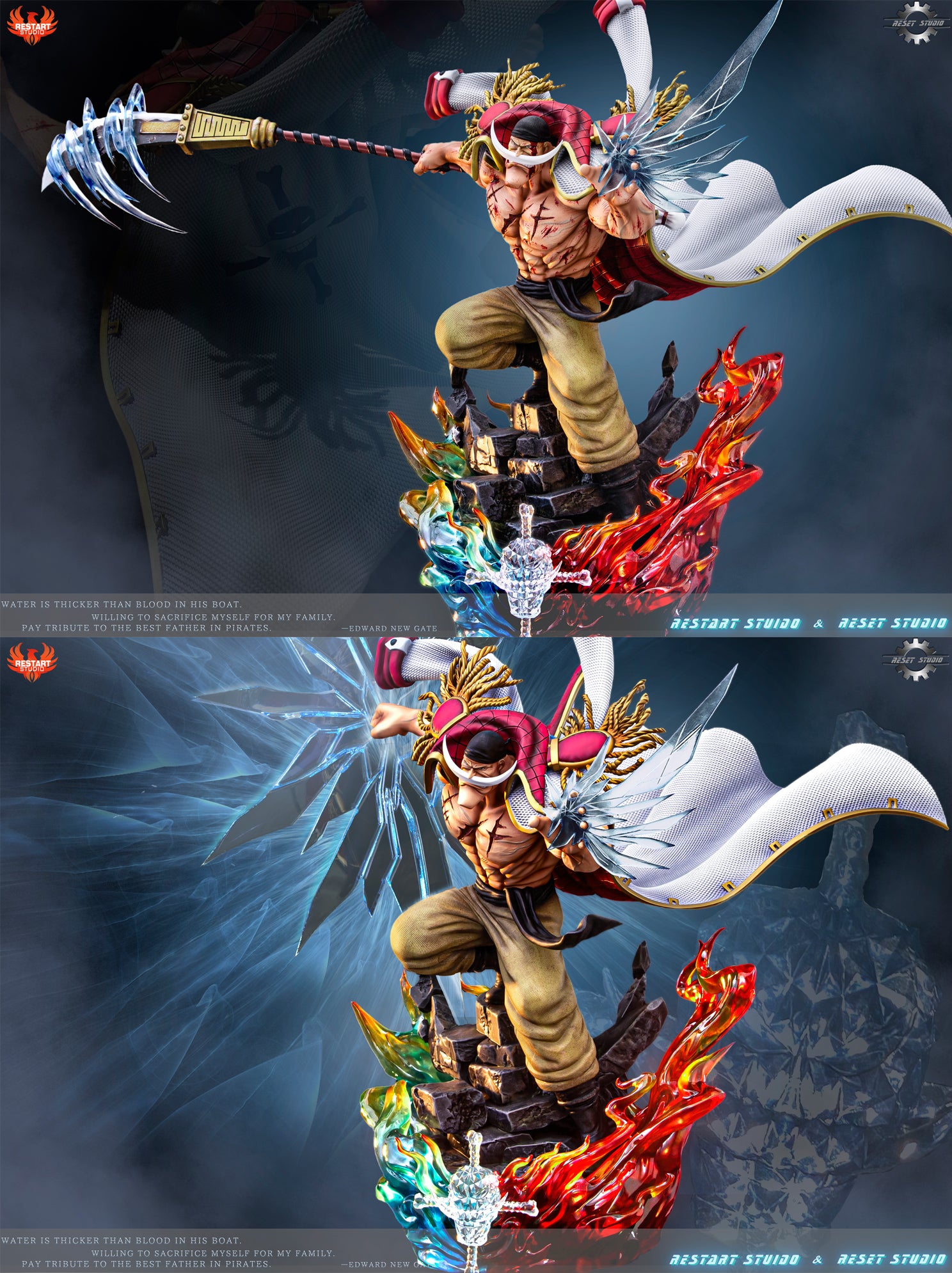 POP Scale Whitebeard Edward Newgate - ONE PIECE Resin Statue - Restart ...