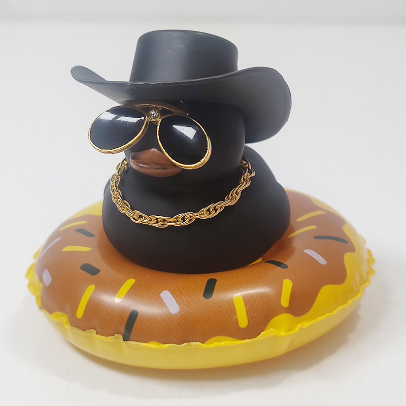 black machine gun duck