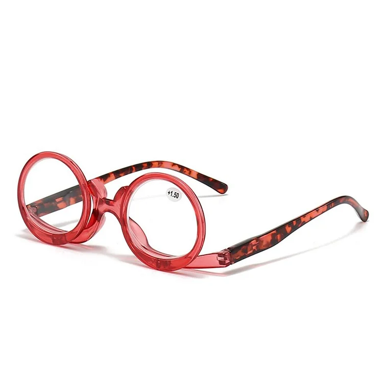 Flip Down Lenses Rotating Makeup Reading Glasses Eyewear Colourful ...